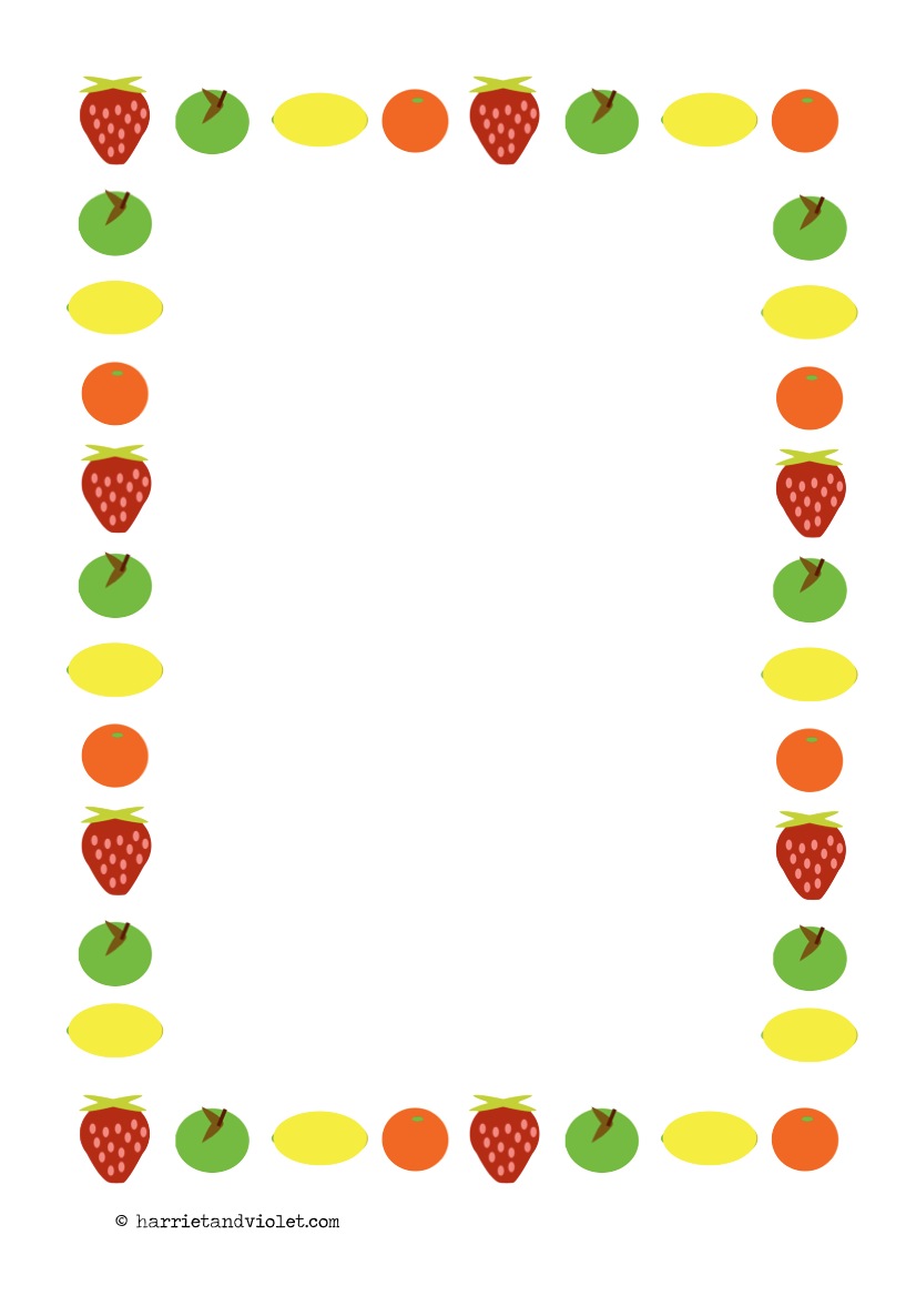Fruit Page Border